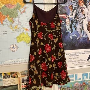 Dresses | Vintage Sisley Mini Dress Brown | Poshmark